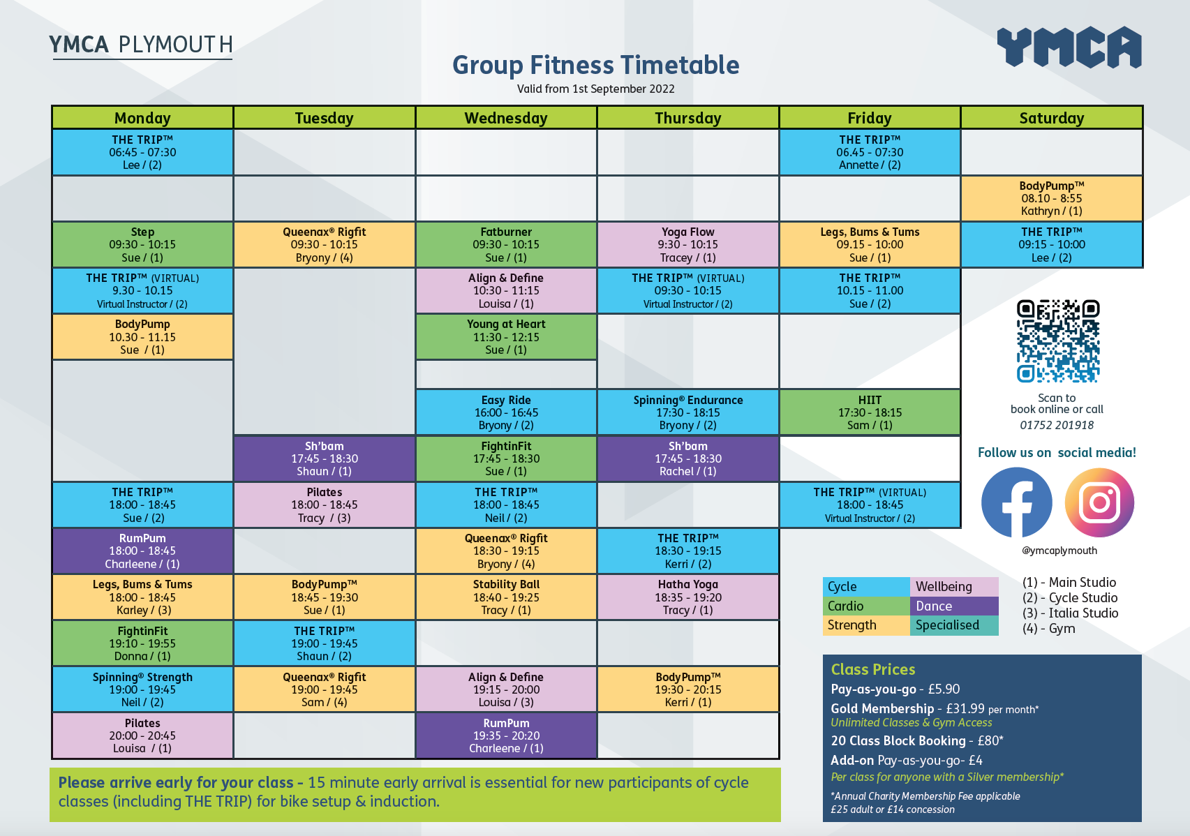Fitness Classes - YMCA Plymouth | Yoga, Cycle, Strength Classes & More