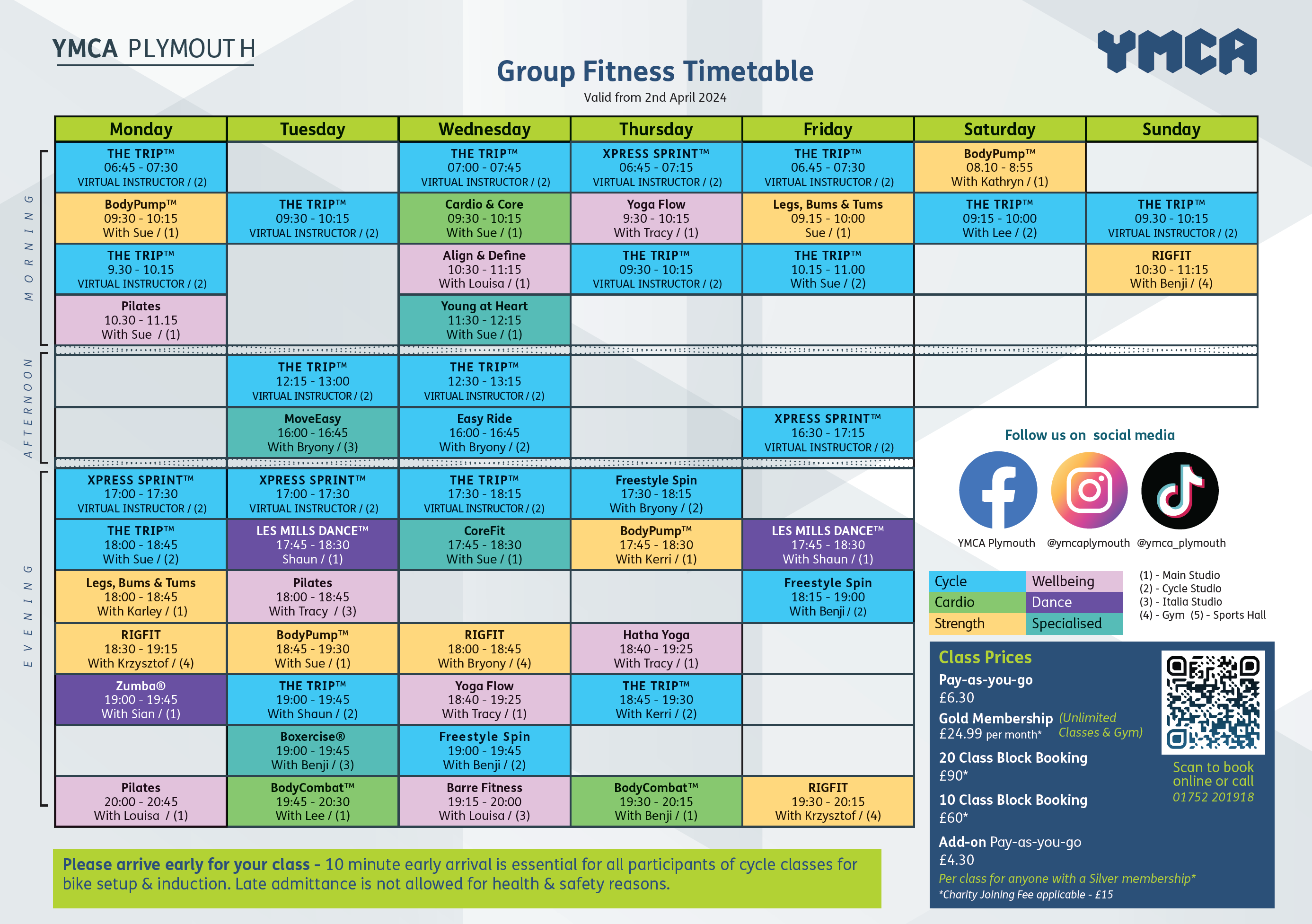 Fitness Classes - YMCA Plymouth | Yoga, Cycle, Strength Classes & More